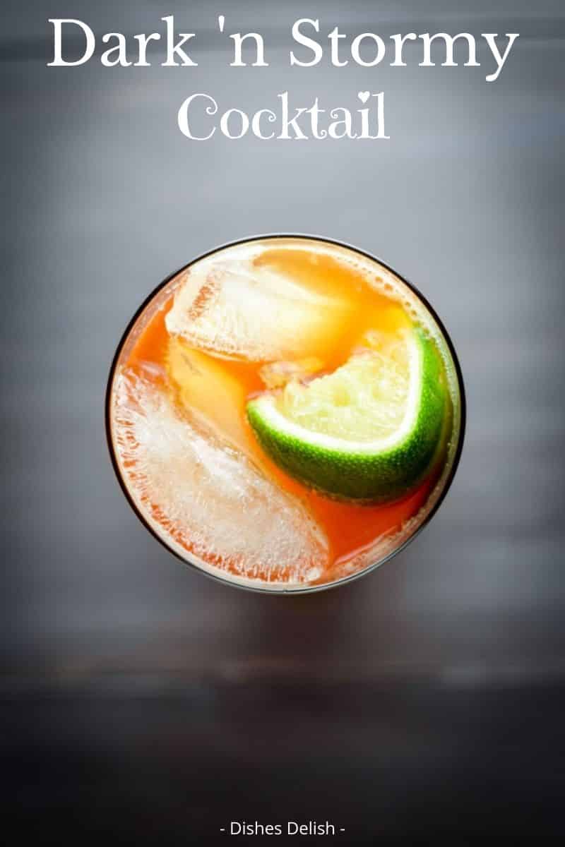 Dark and Stormy Drink | Dishes Delish