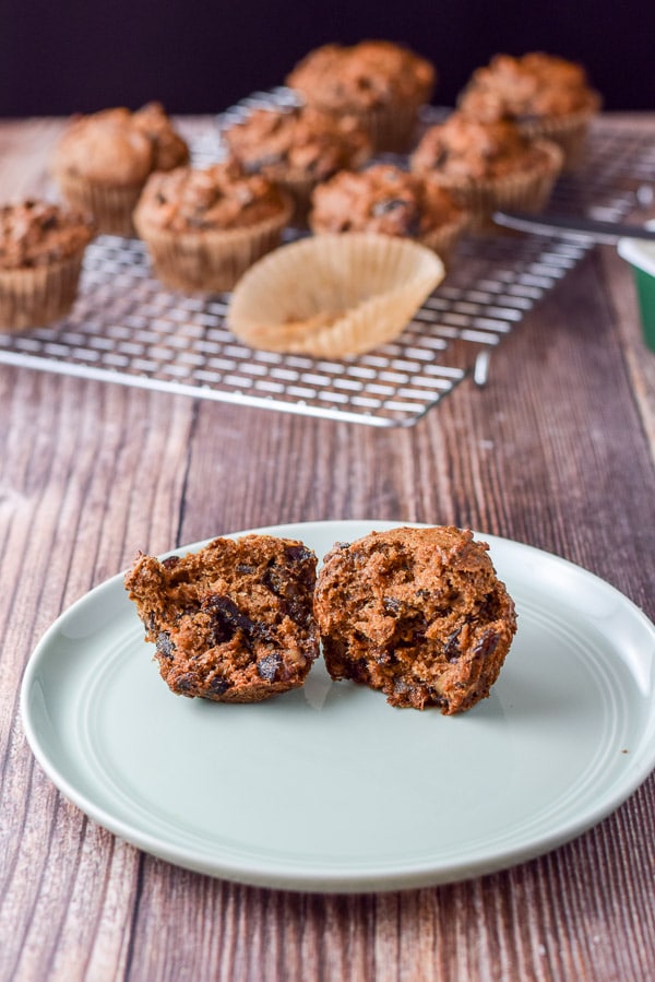 Date Nut Muffins - Moist and Hearty - Dishes Delish