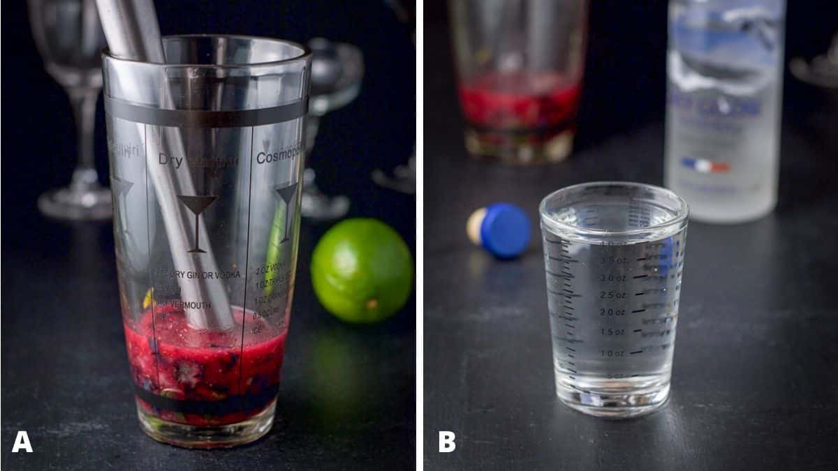 Blueberry Mint Cosmo | Colorful and Scrumptious | Dishes Delish