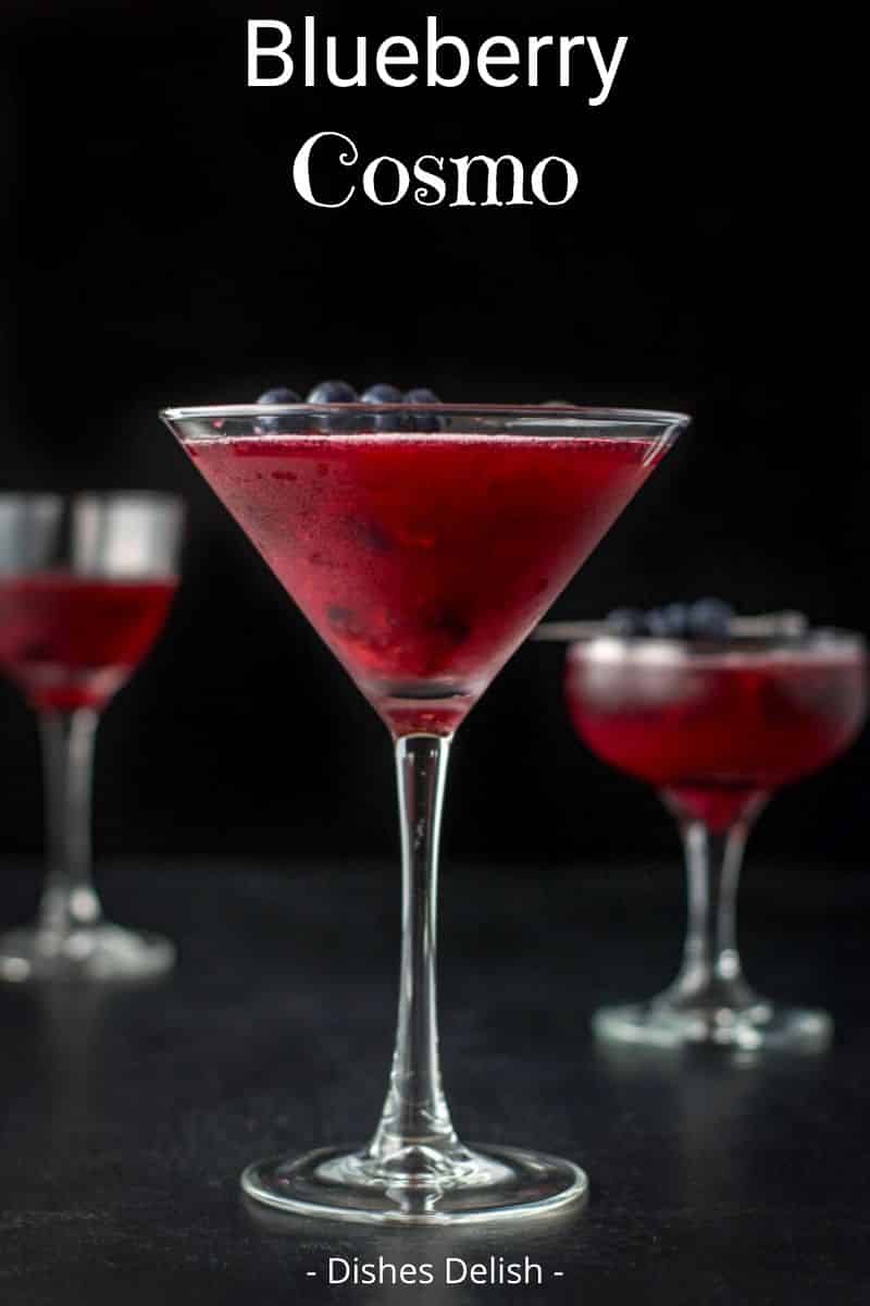 Blueberry Mint Cosmo | Colorful and Scrumptious | Dishes Delish