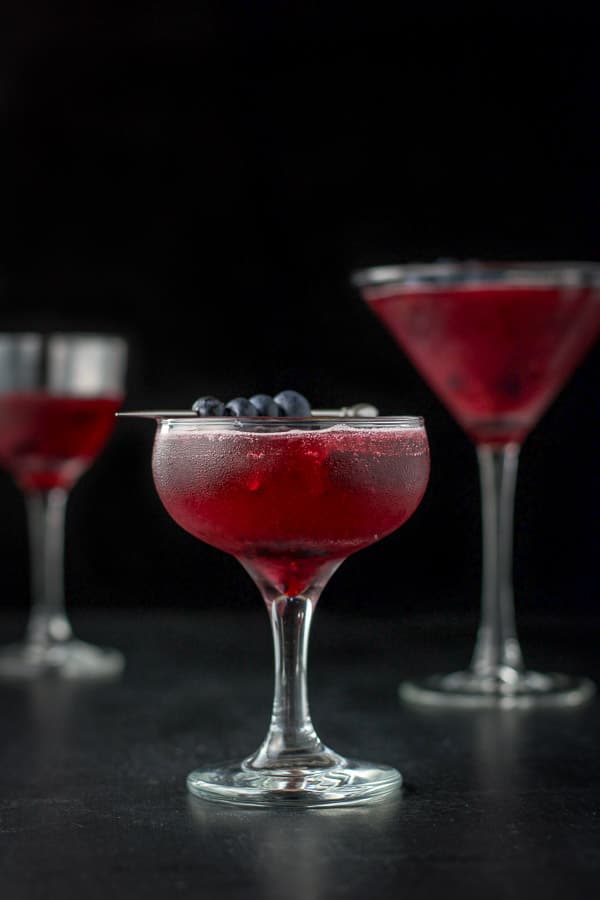 Blueberry Mint Cosmo | Colorful and Scrumptious | Dishes Delish