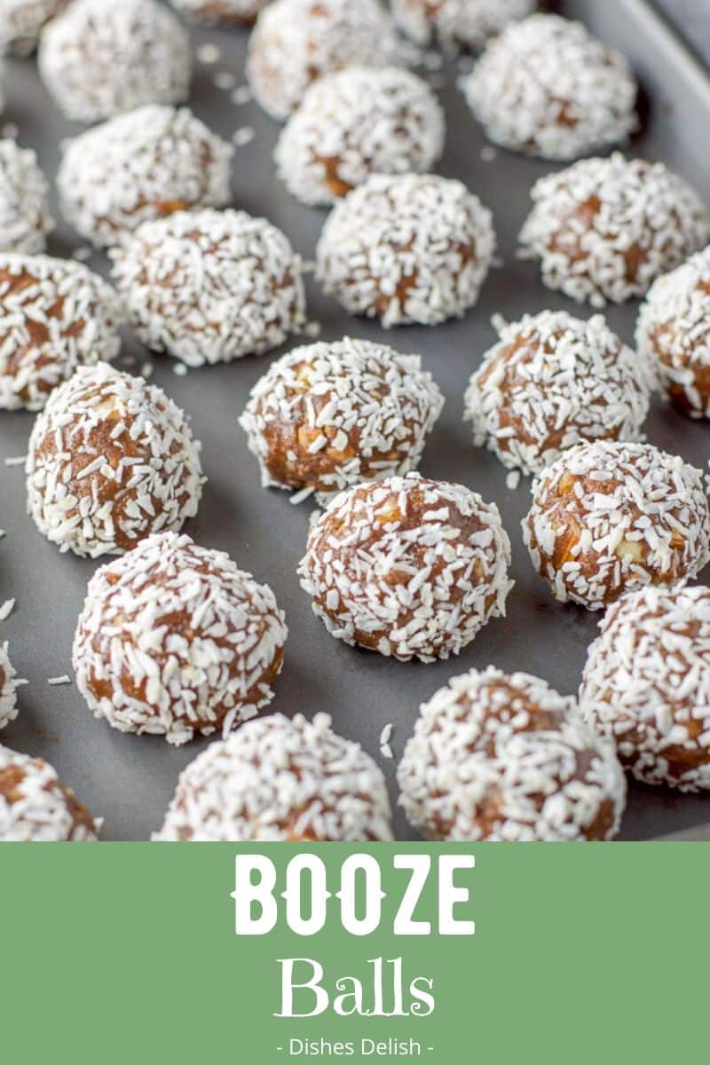 Booze Balls | Amazing Amaretto Balls | Dishes Delish
