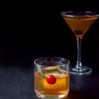 Bourbon Manhattan Cocktail | Dishes Delish