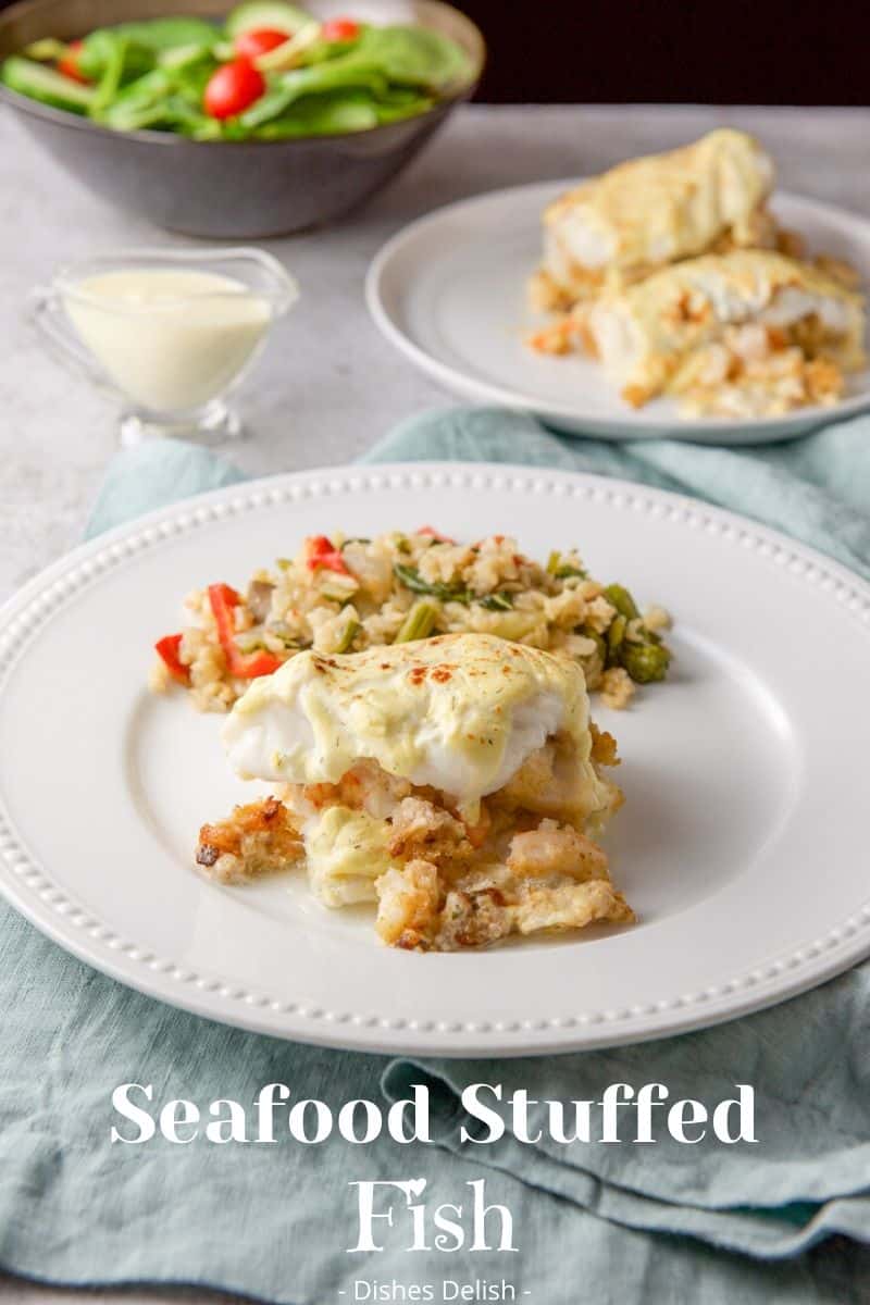 Seafood Stuffed Fish | Dishes Delish