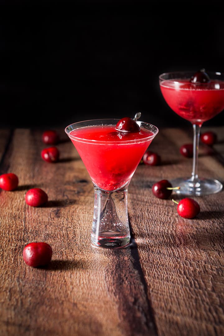 Cherry Cosmo | Fresh Bing Cherries | Dishes Delish