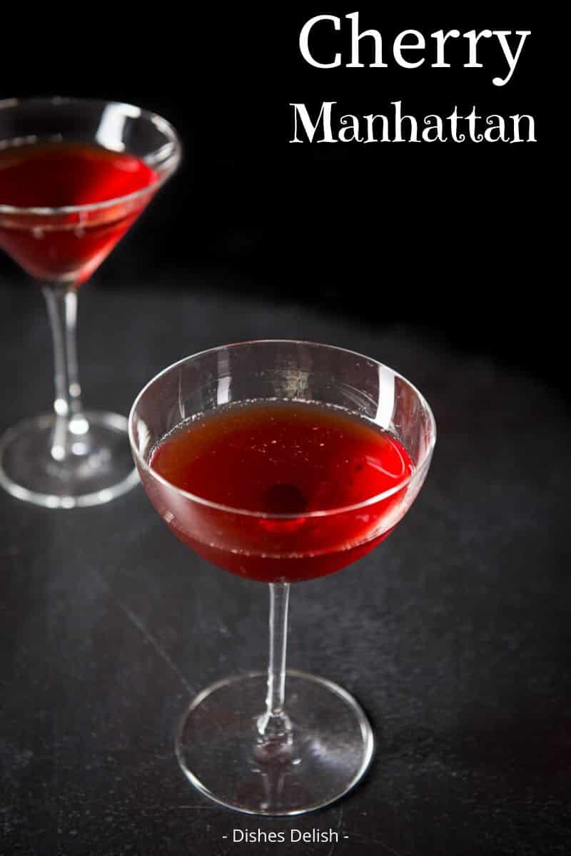 Cherry Manhattan | Dishes Delish