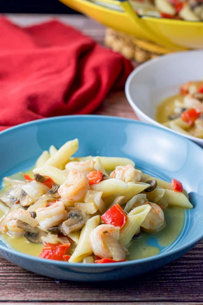 Easy Shrimp Scampi with Penne | Dishes Delish