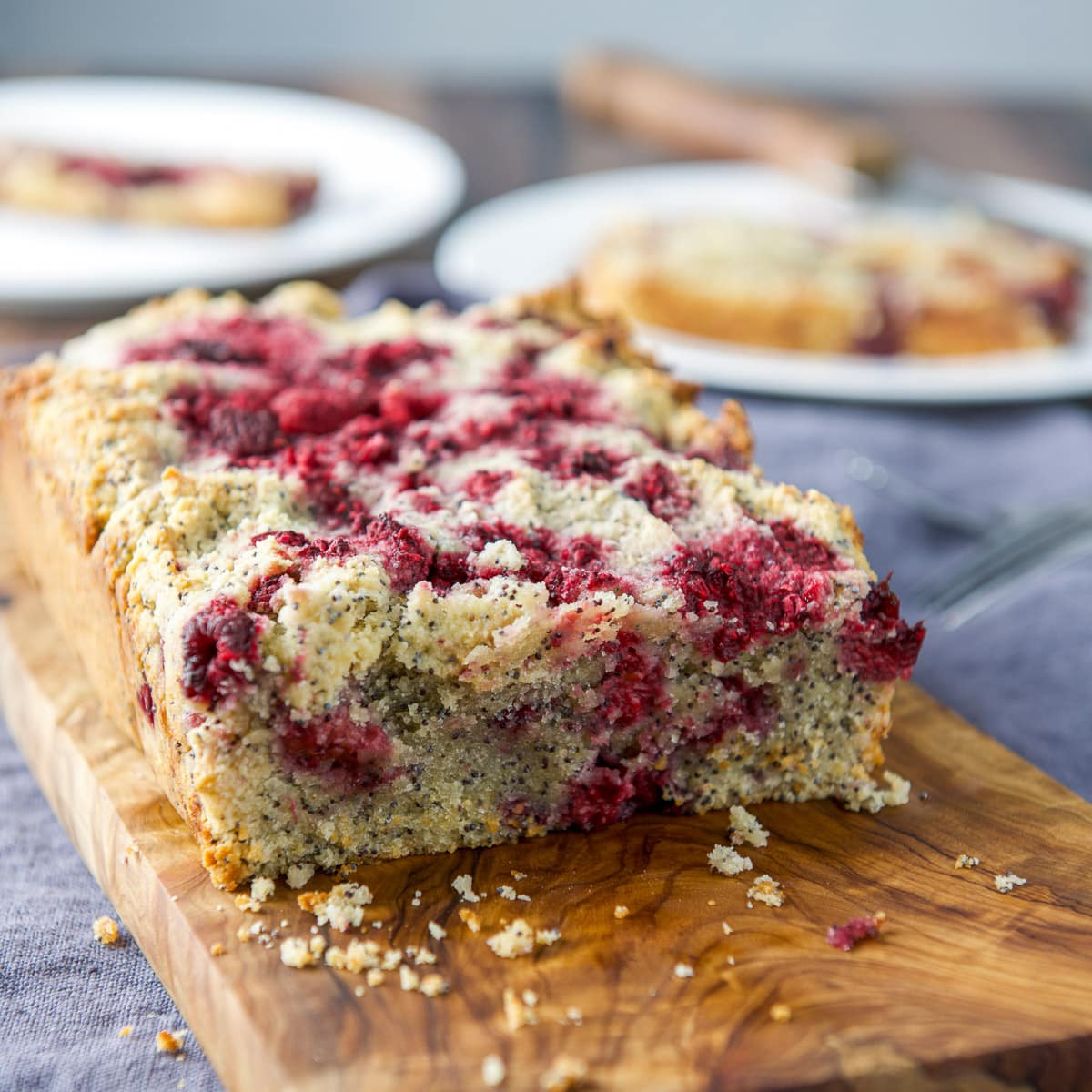 Lemon Raspberry Bread - Dishes Delish