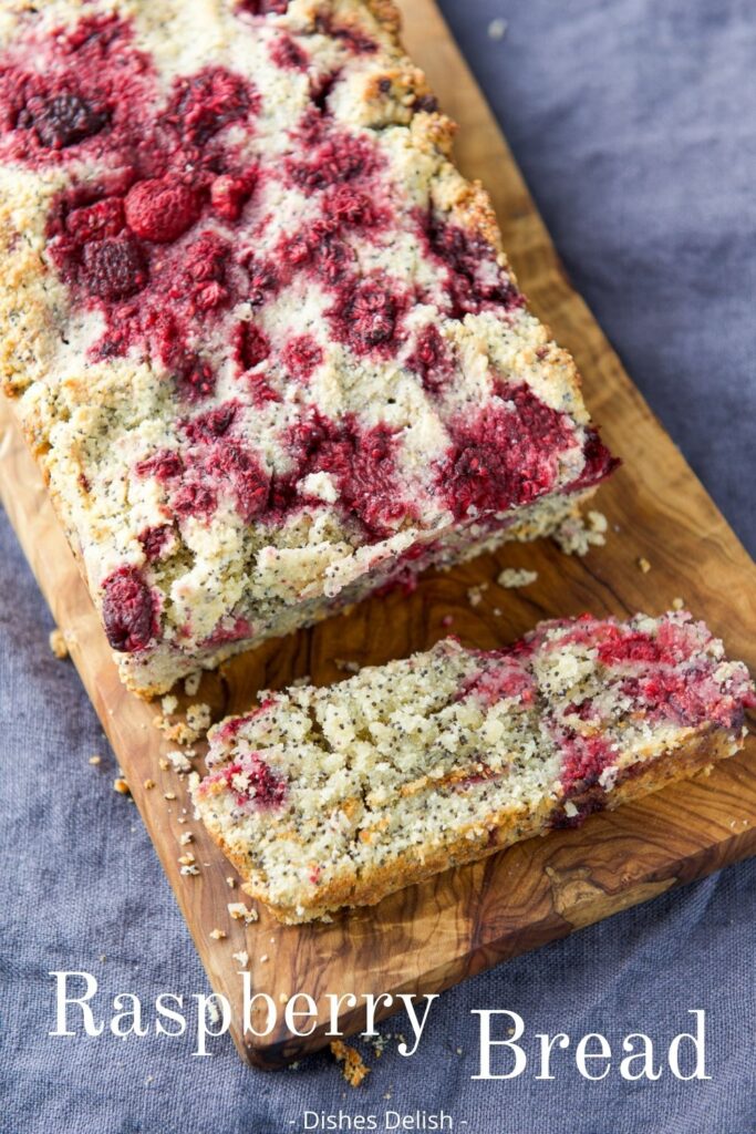 Lemon Raspberry Bread - Dishes Delish