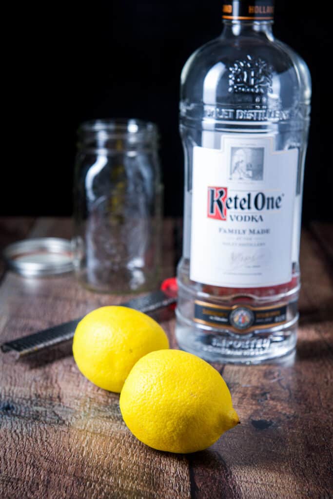 Lemon Infused Vodka - Dishes Delish