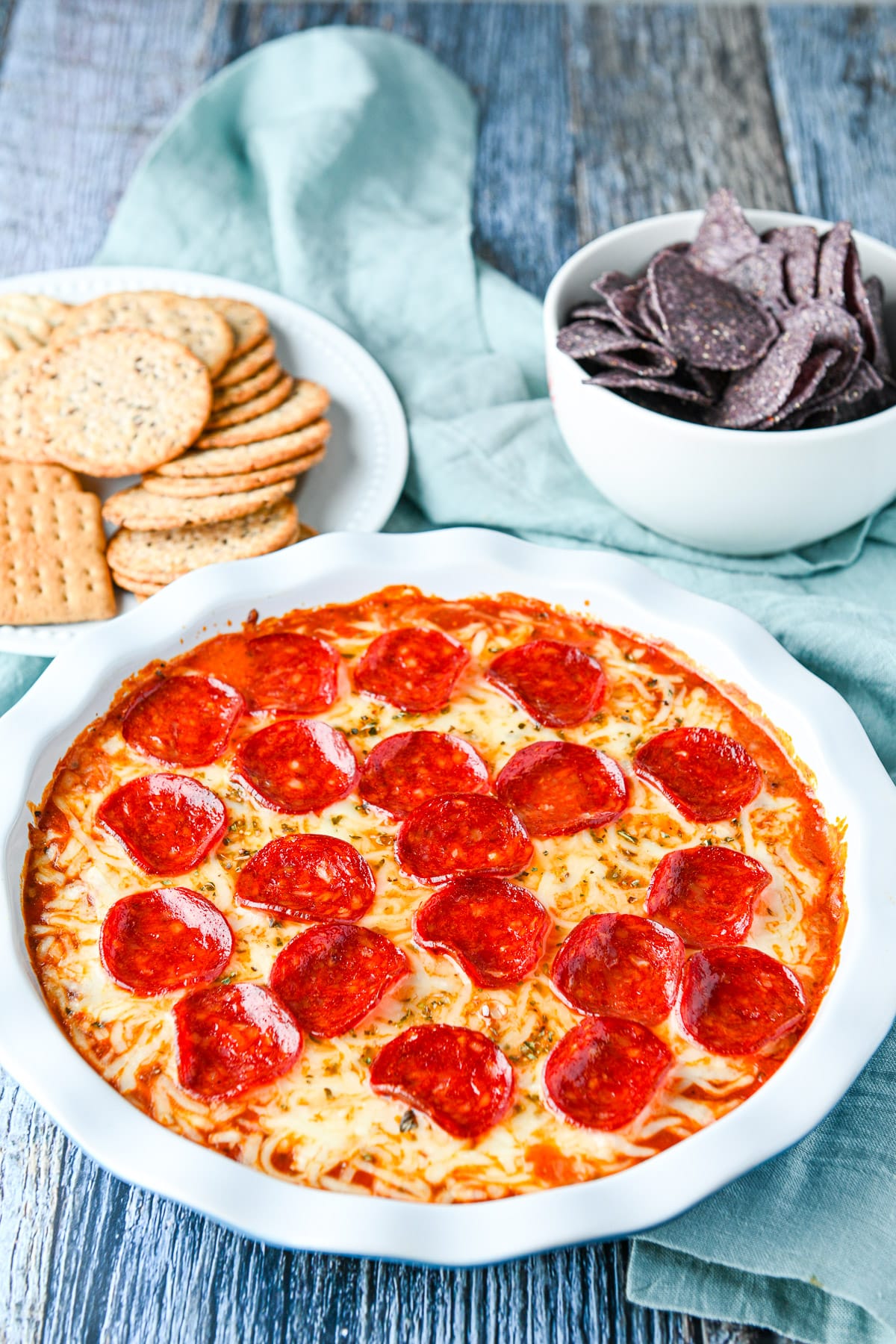 Pepperoni Pizza Dip - Dishes Delish