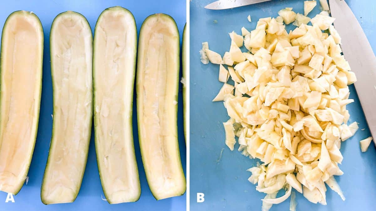 Vegetarian Stuffed Zucchini | Dishes Delish