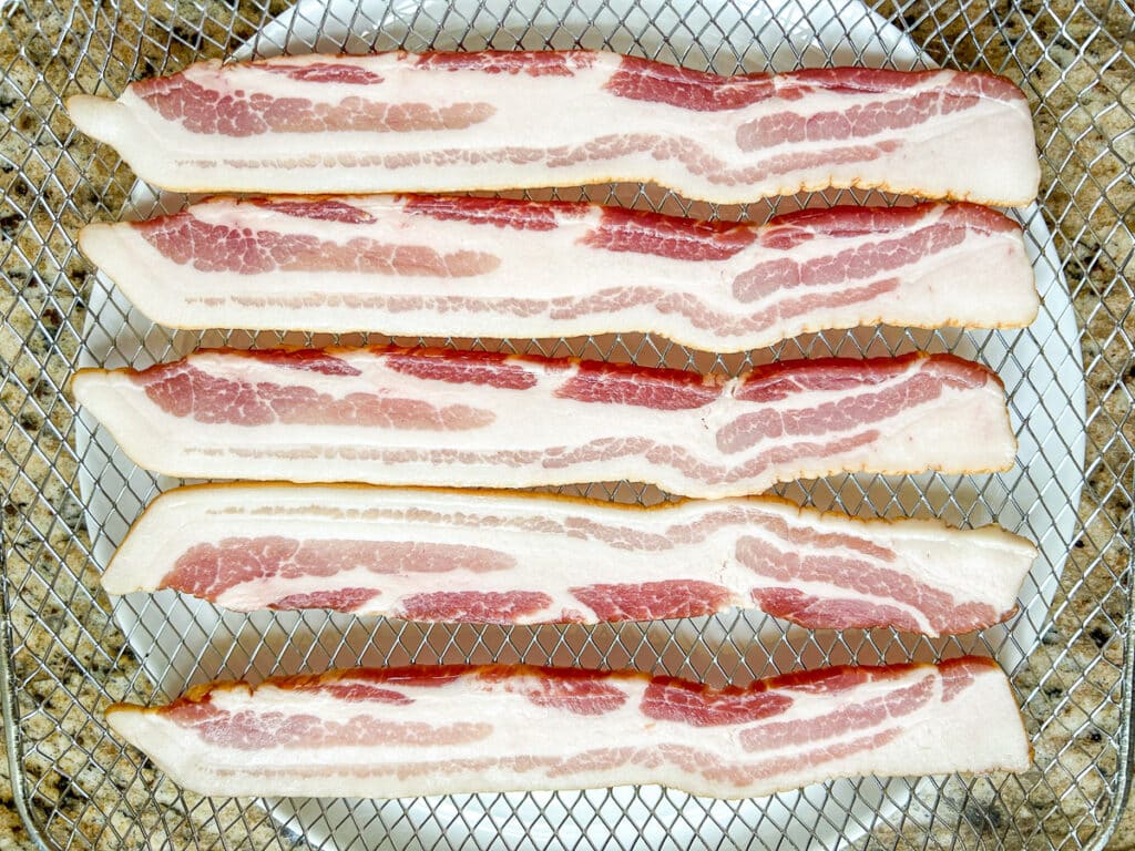Air Fryer Bacon - Dishes Delish