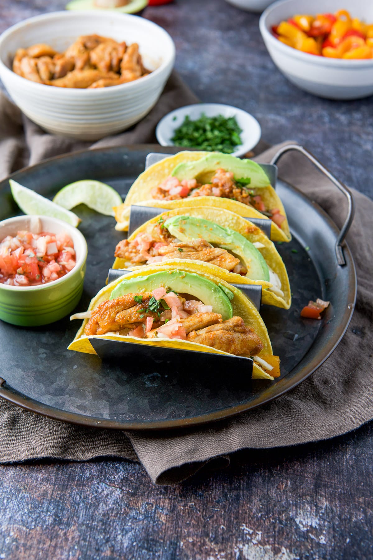 Chicken Street Tacos - Dishes Delish
