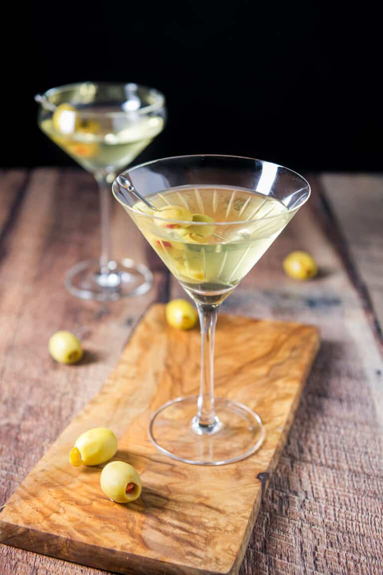 Hot and Dirty Martini - Dishes Delish