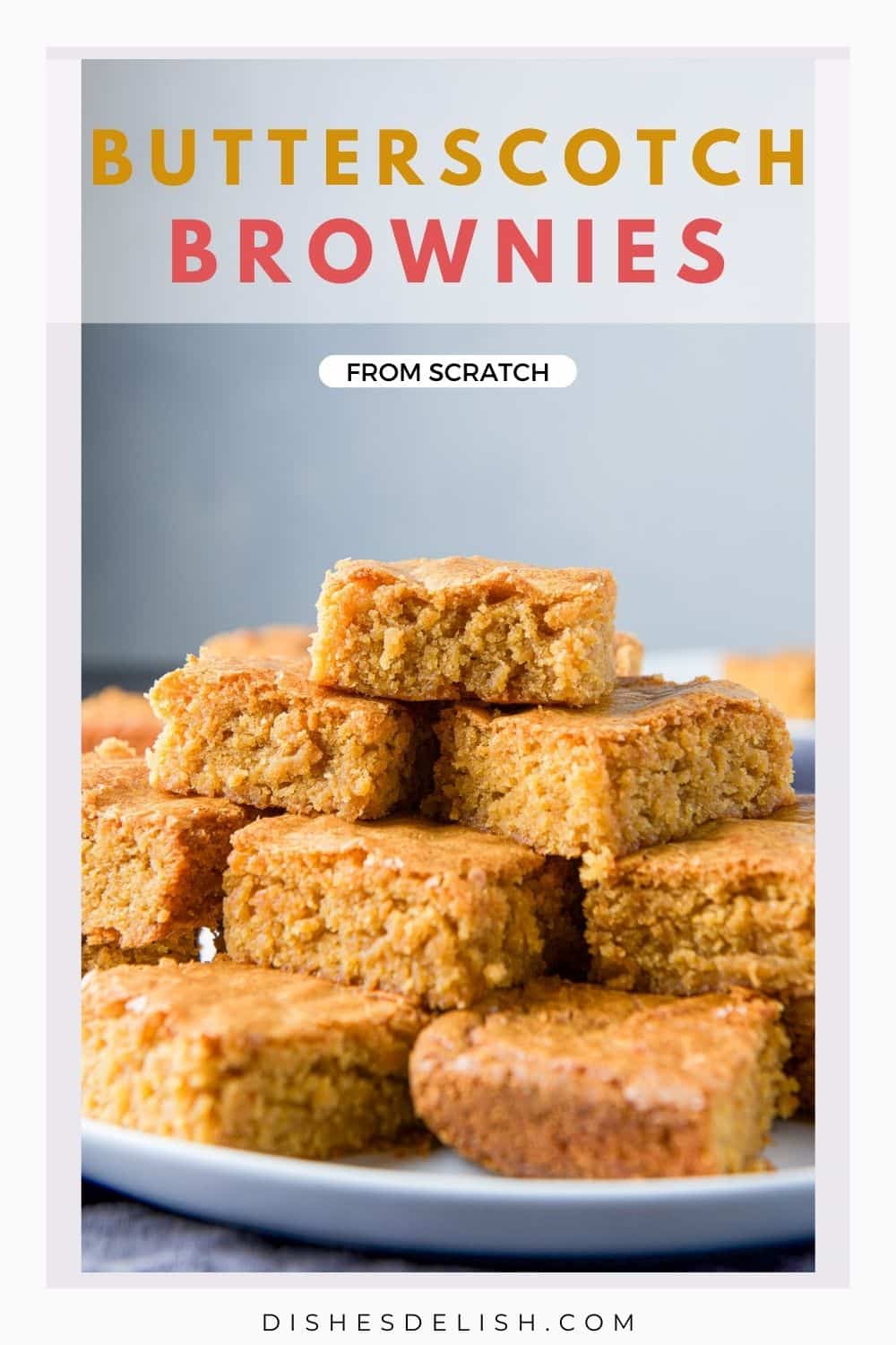 Butterscotch Brownies - Dishes Delish