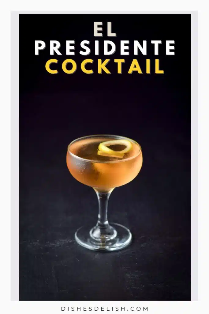 el Presidente Cocktail - Excellent & Balanced Cocktail - Dishes Delish