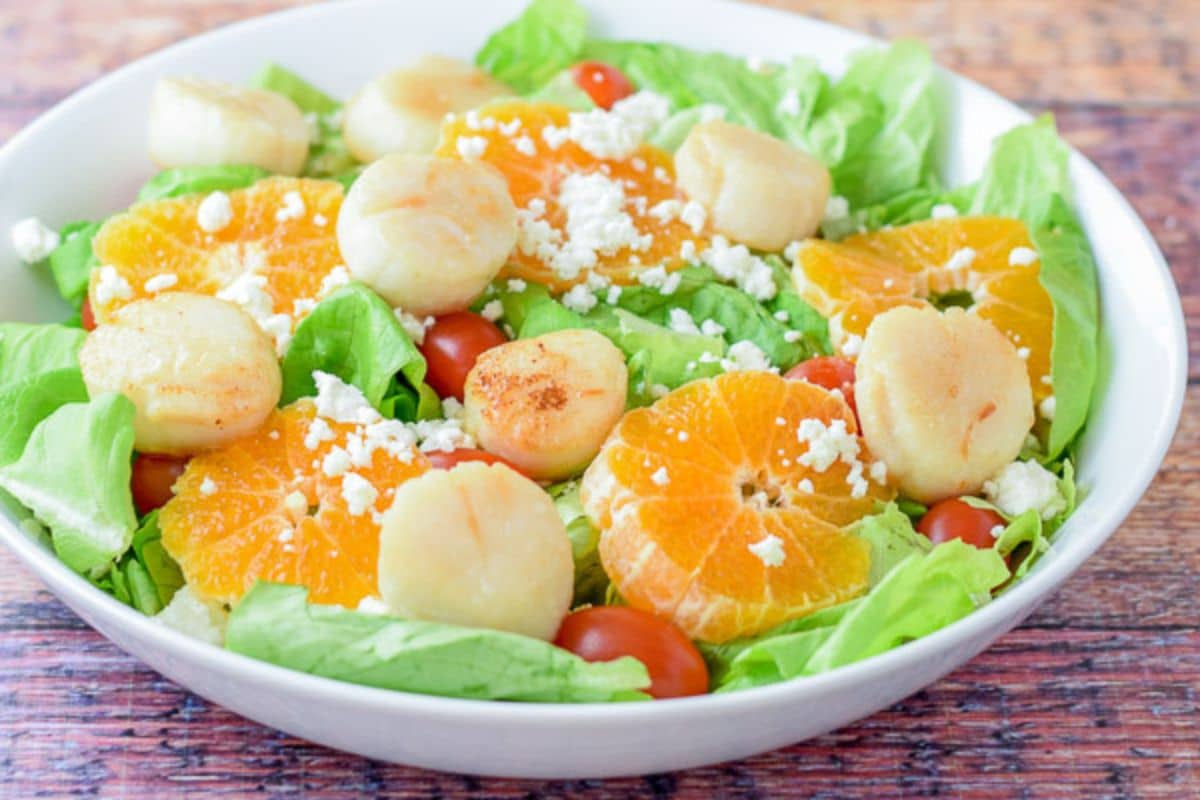 Scallop Salad | Orange Sweetness | Dishes Delish