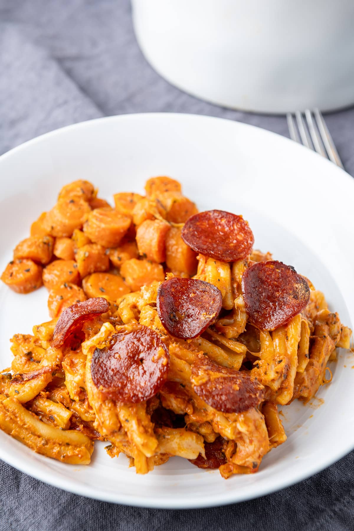Pepperoni Pasta - Dishes Delish