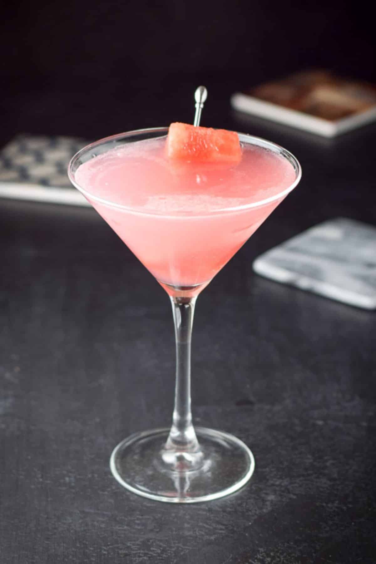 Watermelon Cosmo Cocktail | Dishes Delish