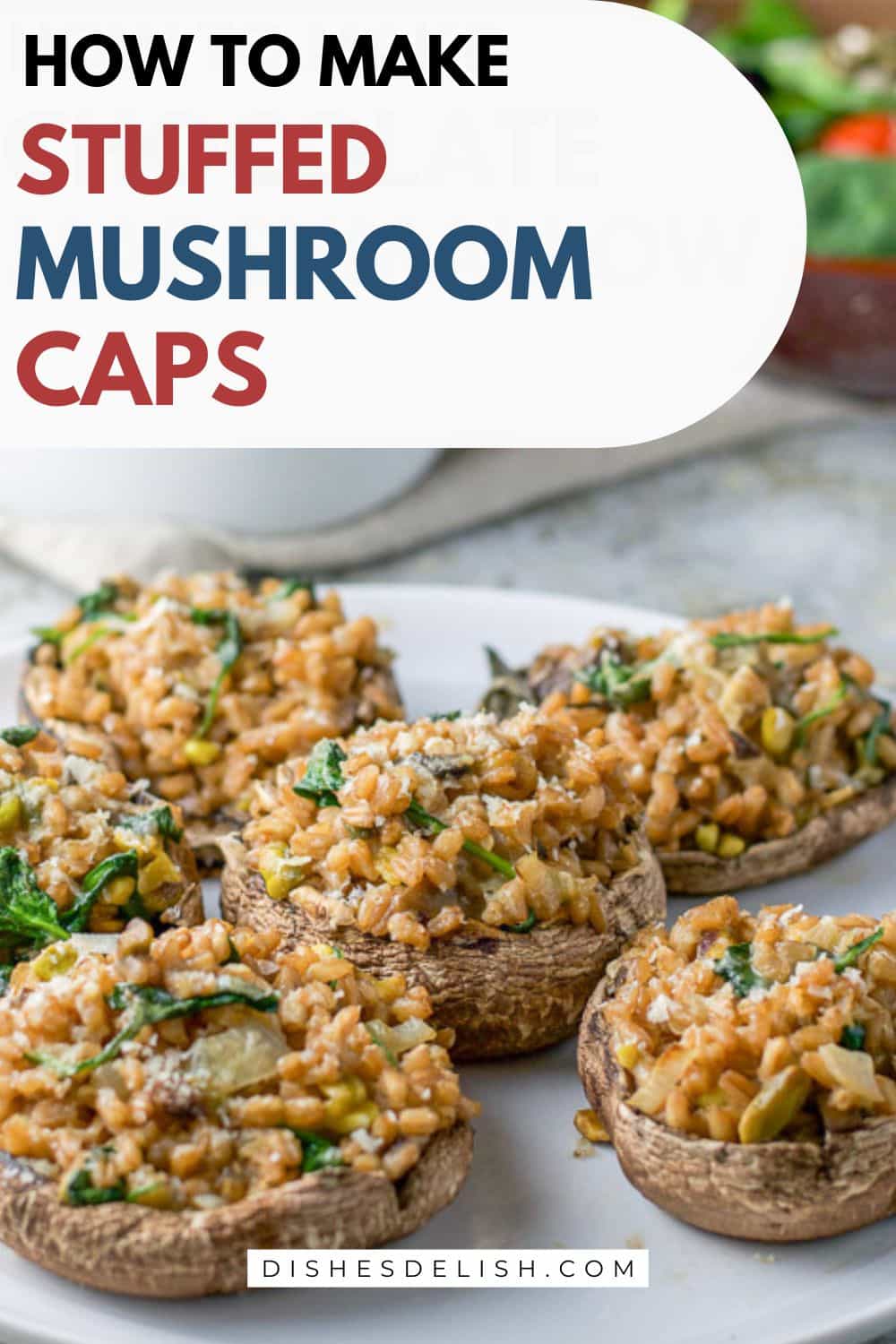 Stuffed Mushroom Caps | DIshes Delish