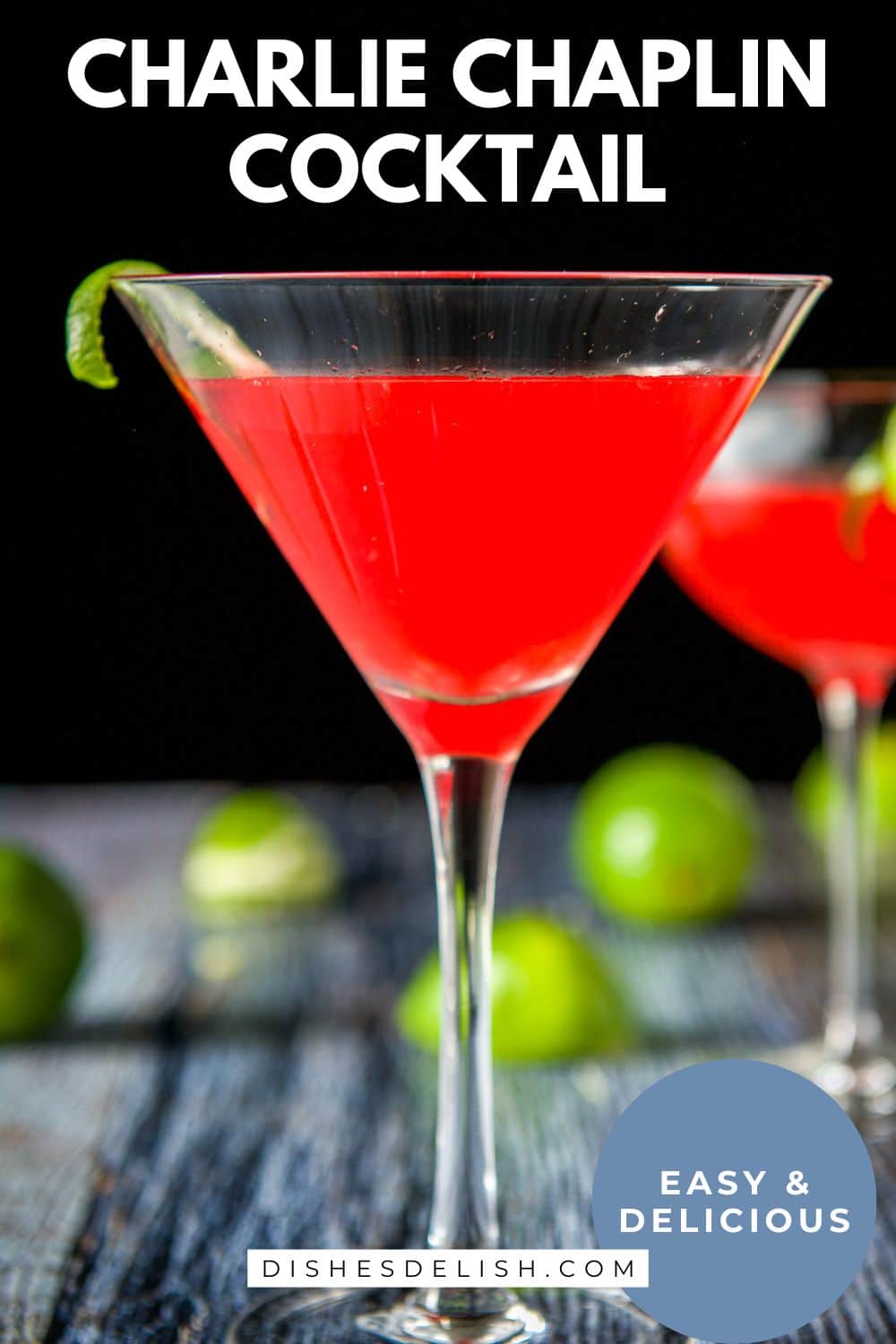 Charlie Chaplin Cocktail - Dishes Delish