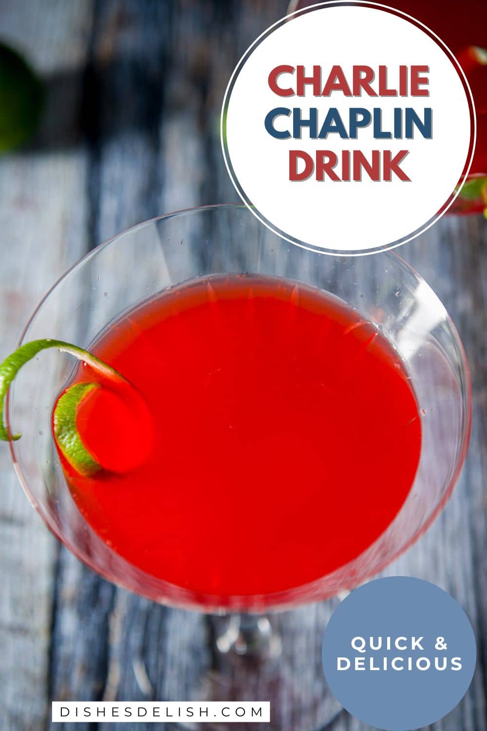 Charlie Chaplin Cocktail - Dishes Delish