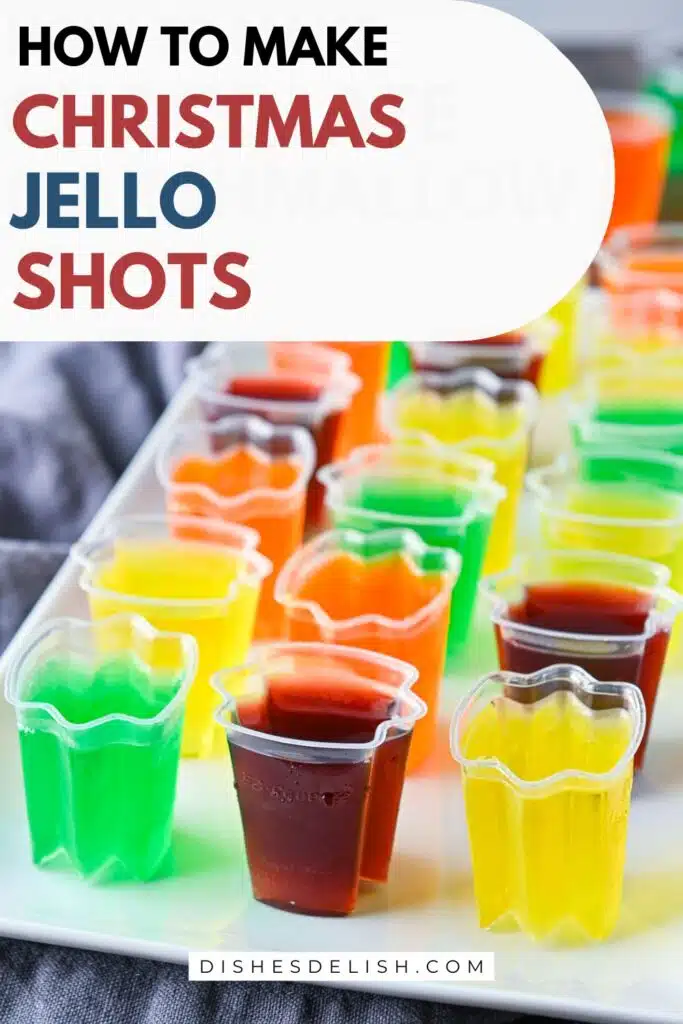 Christmas Jello Shots - Dishes Delish